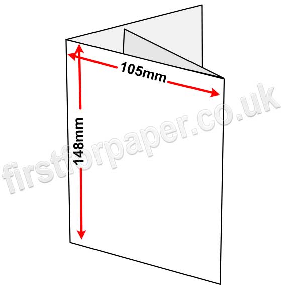 Swift, Pre-creased, Two Fold (3 Panels) Cards, 250gsm, 105 x 148mm (A6 ...